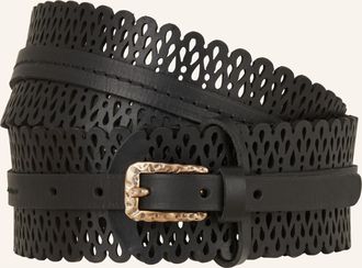 Reptiles House Ledergürtel Venus schwarz