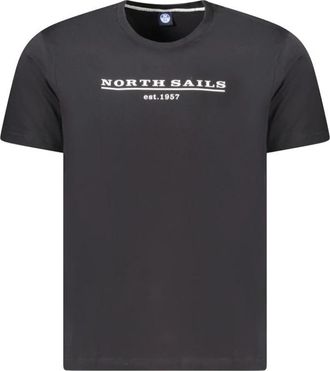 North Sails Cotton T-Shirt - - Tops - Herren - Schwarzk - XL