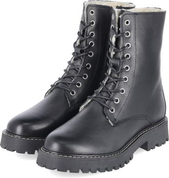 Fr&auml;ulen Frida F-8550 Sauvage Black Schn&uuml;rstiefel Glattleder Damen in schwarz - Gr. 41