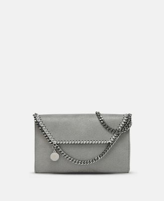 Stella McCartney Falabella Wallet Crossbody Bag, Woman, Grey