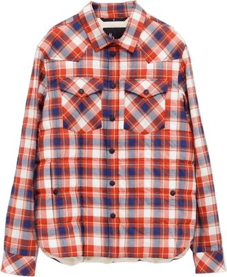 Moncler Homme, Chemises, Rouge, Taille: XL Gelt Shirt Jacket