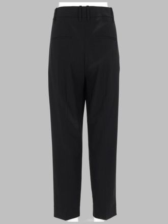 Vince Regular Fit Cotton-Nylon Blend Trousers - Black