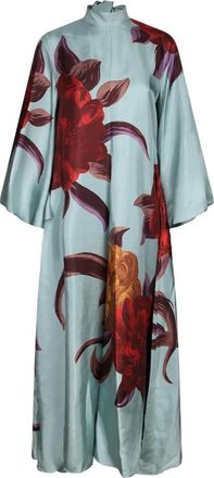 La DoubleJ Femme, Robes, Multicolore, Taille: 40 FR Robe Longue Maxi en Soie