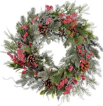 Mica Mica Decorations Randell Weihnachtskranz - Ø50 cm - Rot