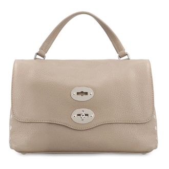 Zanellato Femme, Sacs, Beige, Taille: ONE Size Sac &agrave; main en cuir clout&eacute;
