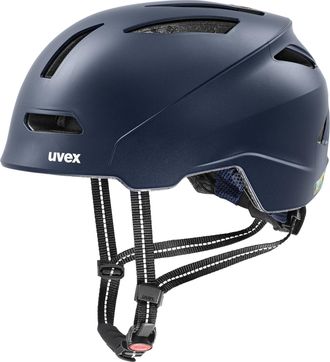 Uvex urban Planet - robuster City-Helm f&uuml;r Damen und Herren - aus Recyclingmaterial - optimierte Bel&uuml;ftung - deep Space matt - 54-58 cm