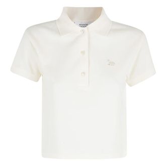 Maison Kitsun&eacute; Damen, Oberteile, Wei&szlig;, MGr&ouml;&szlig;e