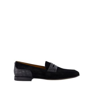 Dolce & Gabbana Schwarzer Plaque Loafer f&uuml;r Herren - - Shoes - Herren - Schwarzk - 40 EU