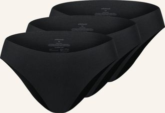 erlich textil Erlich Textil 3er Pack Casual Cotton Brazil Slip Aus Bio-Baumwolle - Nahtlose Kanten schwarz