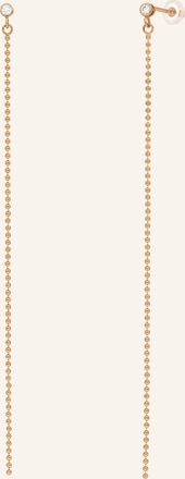 Leaf Ohrstecker My First Diamond - Ball Chain Aus 14 Karat Rosegold rosegold