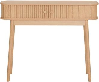 ebuy24 Ebuy24 - Console 2 portes coulissantes en bois L100cm - Bois clair - Nikko
