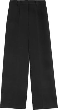 Marks and Spencer Pantalon Coupe Large en cr&ecirc;pe avec Patte Noir Femmes UK 22 (EU 50)