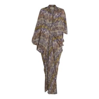 Cortana Mayu- Seidenkleid Karo-Druck- - - Dresses - Damen - Lila - L