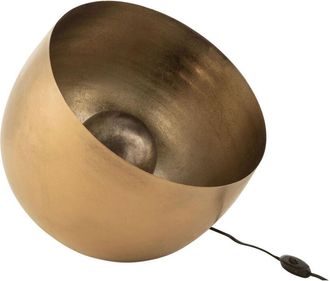 M&S Collection Lampe de table ronde 35x35x31 cm en aluminum dor&eacute;
