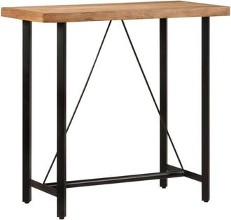 vidaXL Bartisch 110x55x107 cm Massivholz Akazie und Eisen vidaXL