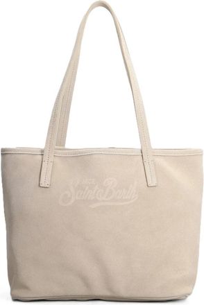 MC2 Saint Barth Femme, Sacs, Beige, Taille: ONE Size City Bag Mid Suede Shoulder Bag