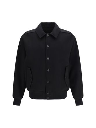 Ferragamo Mens Jacket Wool And Cashmere Black