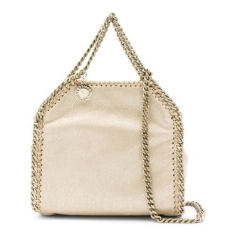 Stella McCartney Stella McCartney Hobo Bags - Compact Gold Faux Leather Tote - Gr. unisize - in Beige - f&uuml;r Damen