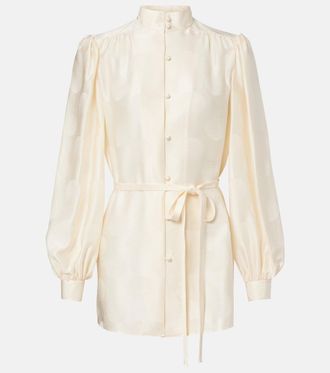Valentino Bluse aus Seiden-Jacquard
