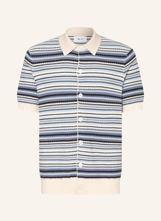 Nn.07 Nn.07 Strickhemd Nolan Regular Fit blau