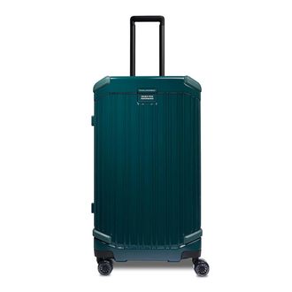 Piquadro Hardside 4 wheel suitcase in trunk shape- small - unisex - Valises - Vert - Taille: ONE Size
