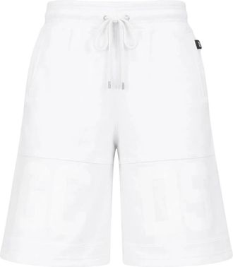 GCDS Gcds, Homme, Shorts, Blanc, Taille: M Band Logo Tonal Sweatshorts