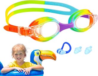 Generic Kinder-Schwimmbrille, Anti-Beschlag-Schutzbrille f&uuml;r Kinder, ergonomische Schwimmbrille f&uuml;r Kinder, Schwimmbrille mit verstellbarem Riemen, Nasenclip,