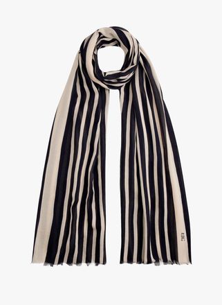 Tommy Hilfiger Foulard ray&eacute; en coton m&eacute;lang&eacute;