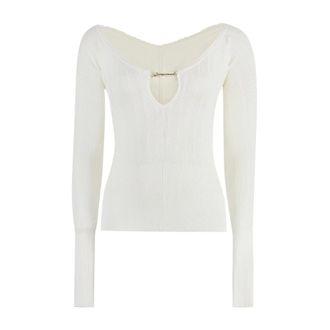 Jacquemus Le Haut Pral&ugrave; Top - - Knitwear - Damen - Wei&szlig; - S