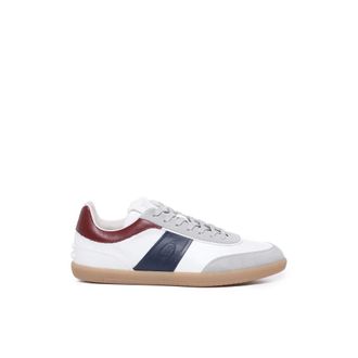 Tod's Homme, Chaussures, Multicolore, Taille: 41 EU Baskets en daim avec d&eacute;tails en cuir