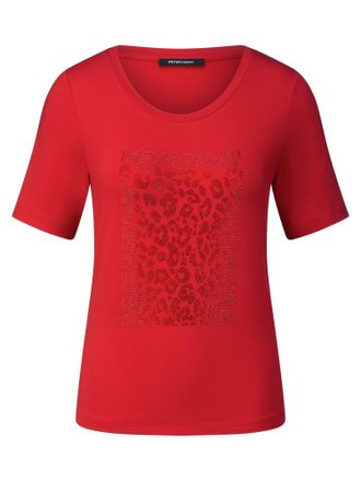 Peter Hahn Rundhals-Shirt Peter Hahn rot