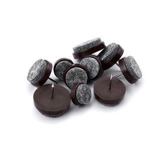 Lurrose 32stücke rutschfeste Bodenschutzpolster Tischfußpolster Und Stuhlfußpolster Filzschutzmatten Für Möbel Geräusche Und Verhindert Kratzer Braun