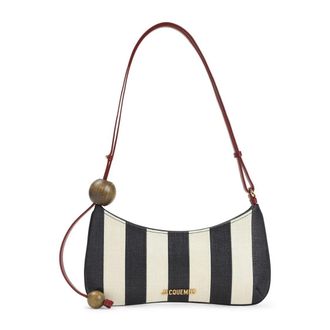 Jacquemus Hobo Bags - Small Shoulder Bag With Bold Stripes - Gr. unisize - in Beige - f&uuml;r Damen