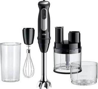 Braun MultiQuick 5 Pro MQ 55.755 M, Mixeur Plongeant Technologie PowerBell Plus, 25 Vitesses & Turbo, Syst&egrave;me EasyClick Plus, Mini Robot Culinaire, Fouet en