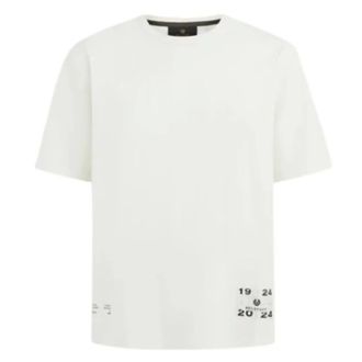 Belstaff Homme, Tops, Beige, Taille: M Centenary Applique Label Tee