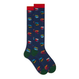 Gallo Gallo, Femme, Sous-vêtements, Multicolore, Taille: ONE Size Long Patterned Socks