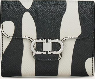 Ferragamo Damen Gancini Portemonnaie Gr&uuml;n