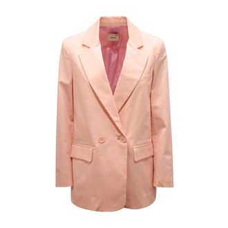 Dixie Oversized Doppelreihiger Wollmantel - - Jackets - Damen - Rosa - S