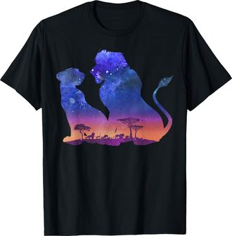 Disney The Lion King Simba And Nala Silhouette Fill T-Shirt