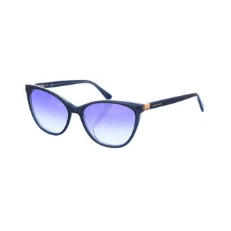 Longchamp Graue ovale Sonnenbrille mit hellblauen Gl&auml;sern - - Accessories - Damen - Blau - ONE SIZE