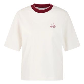 Marc Cain Klassisches T-Shirt - - Tops - Damen - Wei&szlig; - M