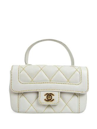 Chanel sac à main Wild Stich Classic Flap (2005) - Blanc