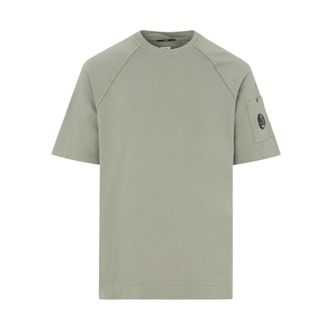 C.P. Company Heavy Cotton Lens T Shirt - - Tops - Herren - Grau - L