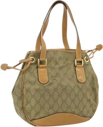 Gucci Pre-owned Canvas Bucket Bag - - Pre-owned - Damen - Beige - ONE SIZE
