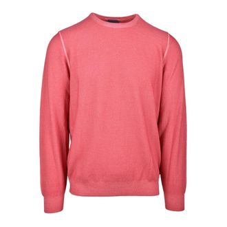 Vengera Reiner Wollpullover - - Knitwear - Herren - Rosa - XL