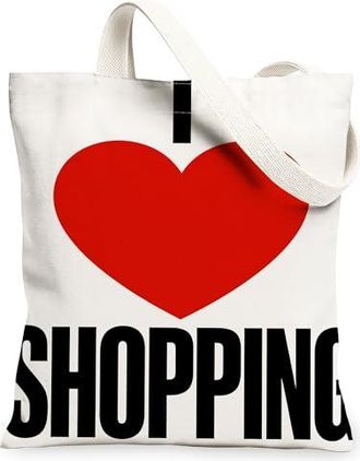 Generic Sacs fourre-tout en toile &agrave; motif coeur, sacs d&eacute;picerie r&eacute;utilisables, &eacute;l&eacute;gants et &eacute;l&eacute;gants, chics d&eacute;t&eacute;, l&eacute;gers, lavables, blanc, 13x15 Inch