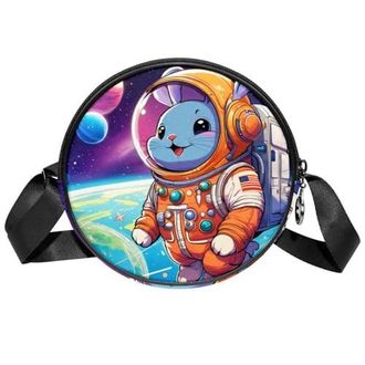 Generic Sac &agrave; bandouli&egrave;re rond pour femme, petit sac &agrave; bandouli&egrave;re avec fermeture &eacute;clair, bretelles r&eacute;glables, style d&eacute;contract&eacute;, pour femmes et filles