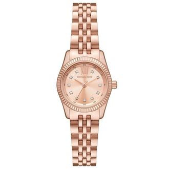 Michael Kors MK4739 Lexington Damenuhr mit Ros&eacute;gold-Zifferblatt