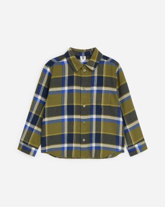 Arket Flanell-Overshirt -Blau