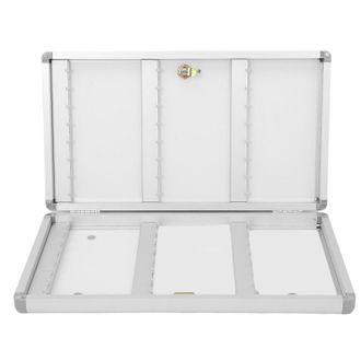 Garneck Abschlie&szlig;barer Schl&uuml;sselschrank aus Aluminiumlegierung mit 48 F&auml;chern Wandmontierter Schl&uuml;ssel Organizer f&uuml;r B&uuml;ro und Zuhause Sicherheits Schl&uuml;sselbox